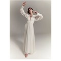 1 x Rowley Hesselballe Elizabeth silk chiffon wedding dress RRP £599 ...