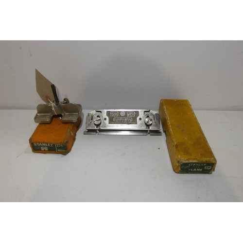 2 x small Stanley planes comprising a Stanley No. 271 miniature router ...