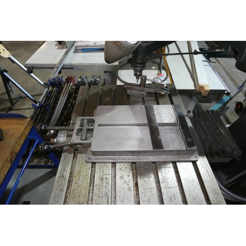 1 x Newing-Hall model K pantograph engraver 3ph with 1 x engraving vice ...