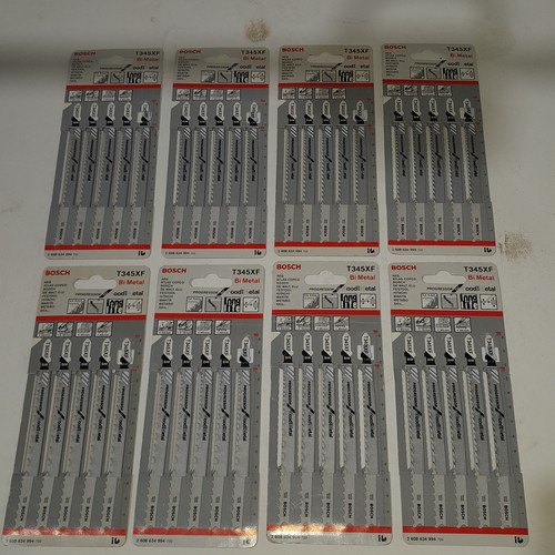 8 x packs Bosch T345XF bi metal jigsaw blades (5 blades in each pack ...