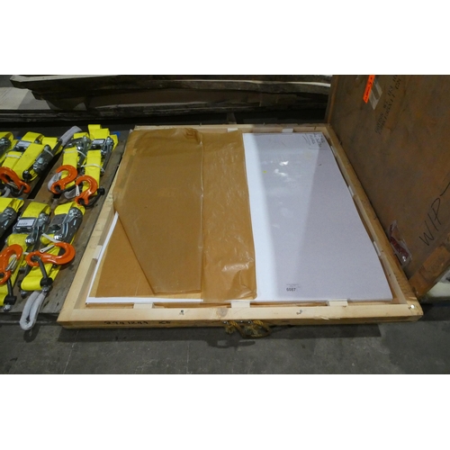 1 box containing a quantity of nylon bushing sheets G4100 approx 120 x ...