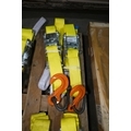 2 x ex-MOD Spanset load lashing ratchet straps type LC:5000daN 2.88m