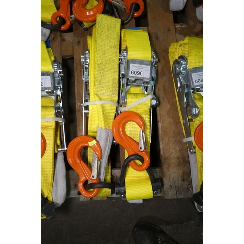 2 x ex-MOD Spanset load lashing ratchet straps type LC:5000daN 2.88m