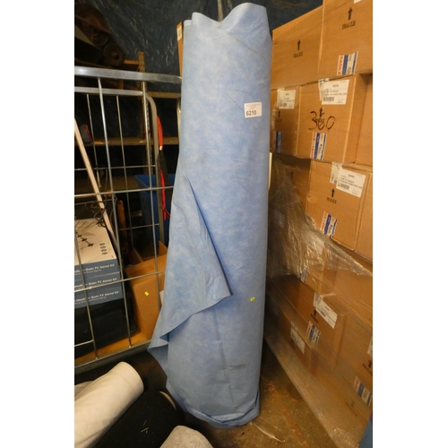 1 x part roll of light blue material believed to be used as a wipe ...