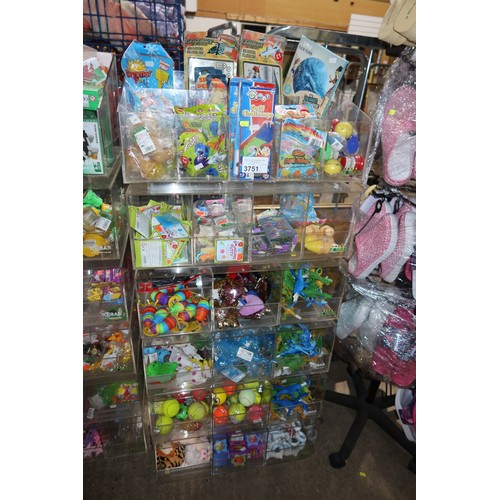 A 6 section gift display units by Tobar with various gift items ...