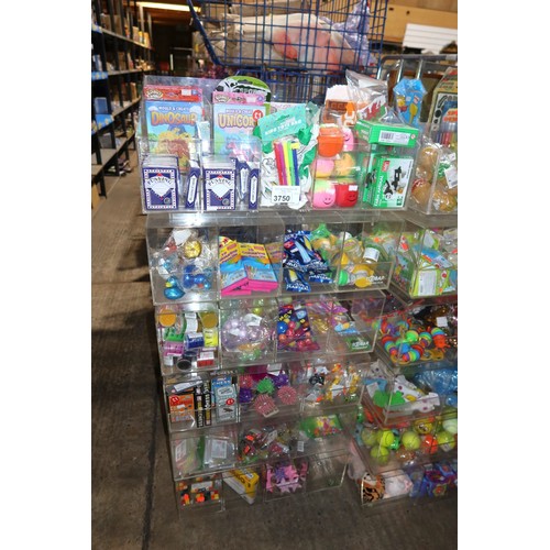 A 6 section gift display units by Tobar with various gift items ...