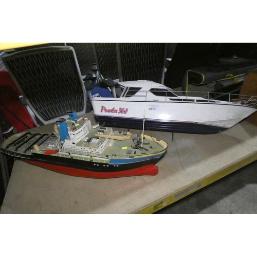 Two model boats