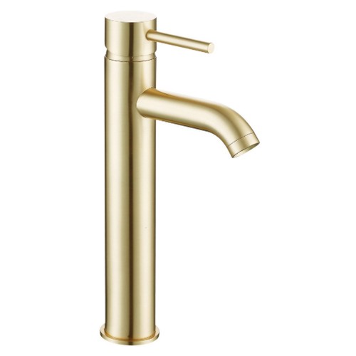 1 x Union tall basin mono mixer cold start tap type G08BB brushed brass