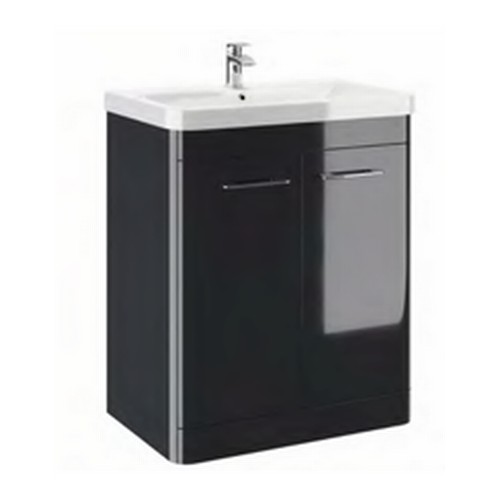 1 x Mylife 700 freestanding two soft close door vanity unit with a ...