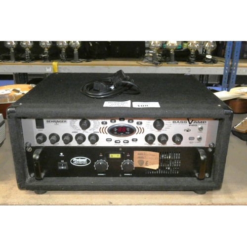 1 x Behringer V-AMP pro head, 1 x X-Over pro sound 2 channel mixer and ...