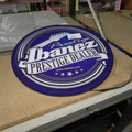 1 x Ibanez sign measuring approx 40cm across - light requires attention