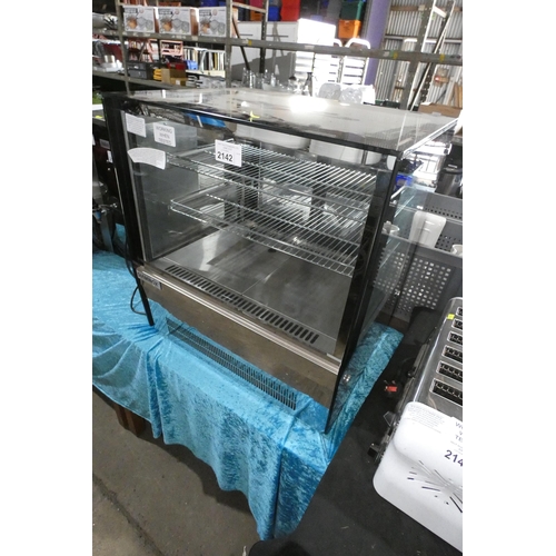 A commercial stainless steel counter top display fridge by Diaminox ...
