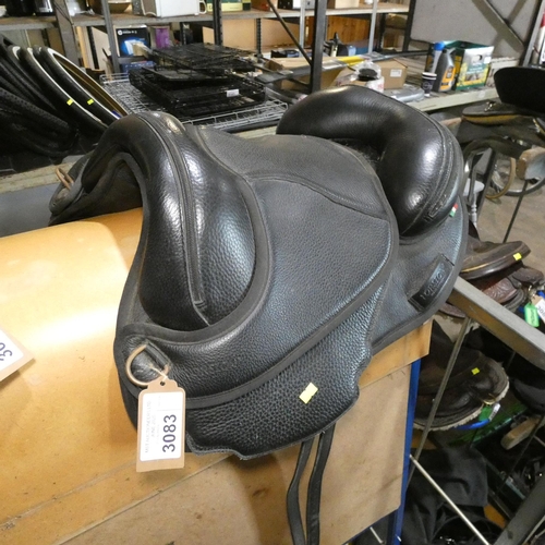 1 x Torsion Italian black synthetic saddle