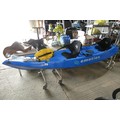 1 x Emotion blue plastic two person kayak type Co-Motion approx 12ft ...