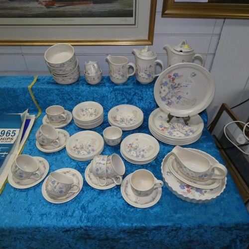 A quantity of Poole pottery floral patterned "springtime" dinner and ...