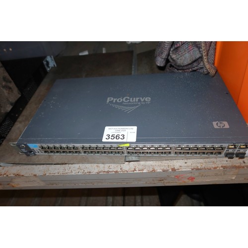 A rack mount internet switch box by HP type Pro-curve Switch 2610-48 ...
