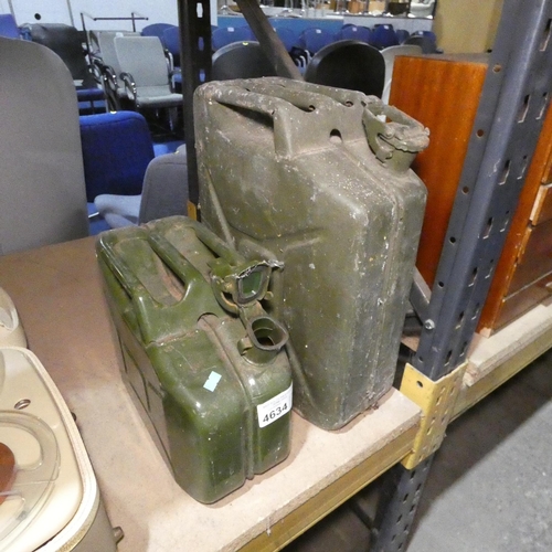 2 vintage jerry cans