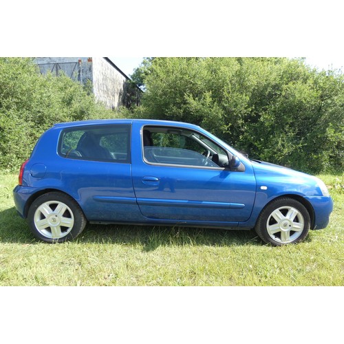 Renault Clio Campus Sport 16V Registration number: BN57 TGF, V5 ...