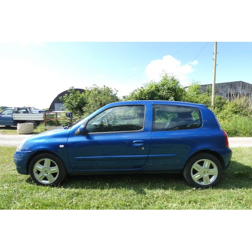 Renault Clio Campus Sport 16V Registration number: BN57 TGF, V5 ...