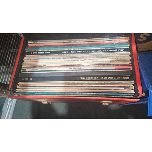 A quantity of various vinyl records mainly LP. Contents of 1 shelf