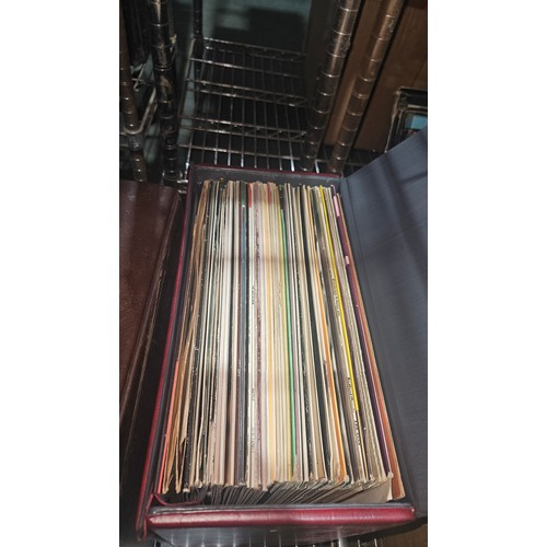 A quantity of various vinyl records mainly LP. Contents of 1 shelf