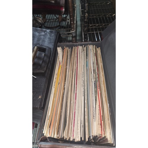 A quantity of various vinyl records mainly LP. Contents of 1 shelf