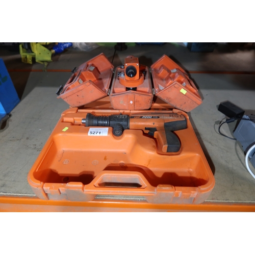 1 x Spit P200 power actuated nail gun with orange plastic carry case ...