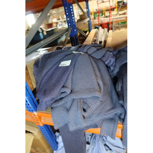 A quantity of ex-MOD blue jumpers (approx 10)