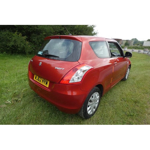 Suzuki Swift SZ2 Registration number: WJ62 HYM, V5: Present, Odometer ...