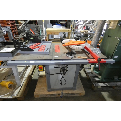 1 x Trade Series 12 inch table saw 240v with an Align A Rip fence fitted and a side support table wh
