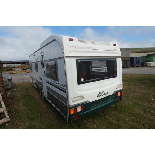 An Avondale Land Ranger 6400 S twin axle, braked, 5 berth caravan ...