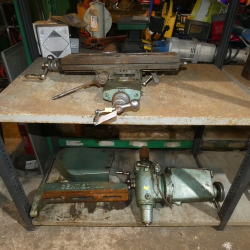 Several parts from a vintage Centec 2A milling machine including a 16 x ...
