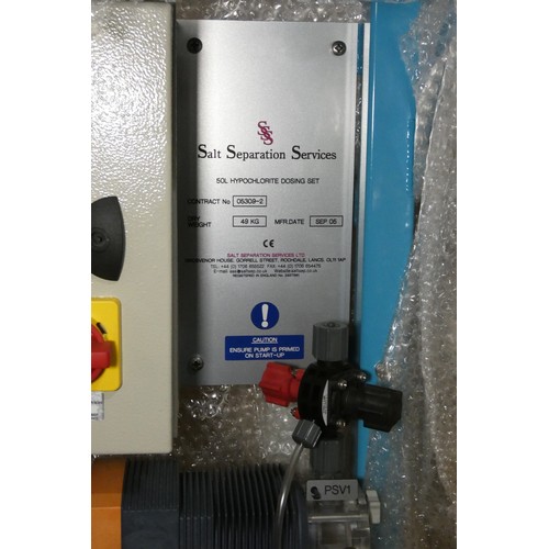 1 x Salt Separation Services 50L Hypochlorite dosing set YOM 2005