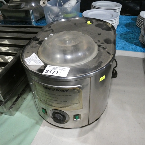 A commercial stainless steel ice cream making machine by Robot Coupé ...