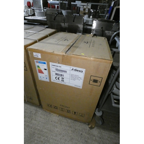 An unused boxed 200lt under counter commercial stainless steel fridge ...