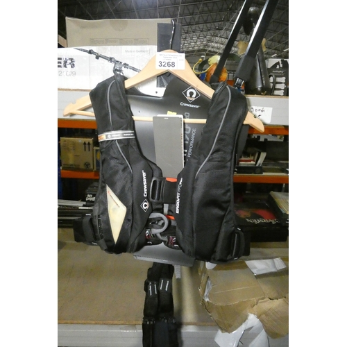 1 x Crewsaver life jacket type Ergofit 190 Pro Adult Hammer with light ...