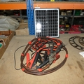 3 x pairs of jump leads and 1 x small 20w solar panel