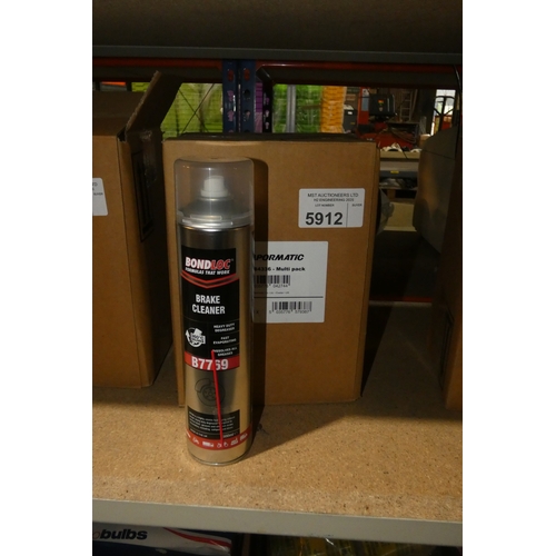 6 x Bond Loc brake cleaner in 600ml cans