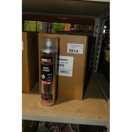 6 x Bond Loc brake cleaner in 600ml cans