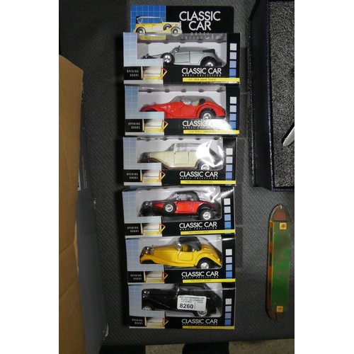 6 x Vintage model cars by Classic Car Model Collection