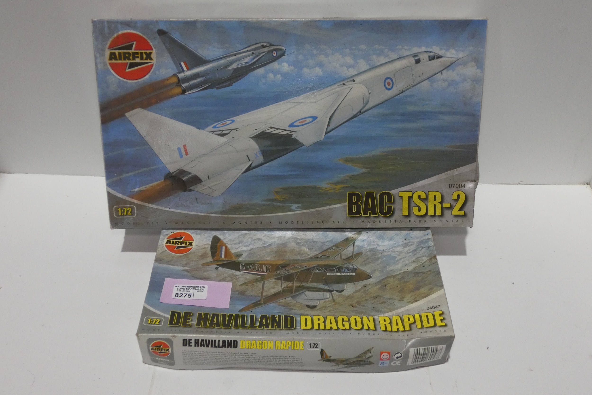 2 x Unbuilt models by Airfix models to include 1 x De Havilland Dragon ...