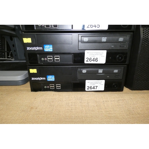 A Zoostorm desktop pc with an i5 2nd gen processor, 8gb ram, 500gb HDD ...