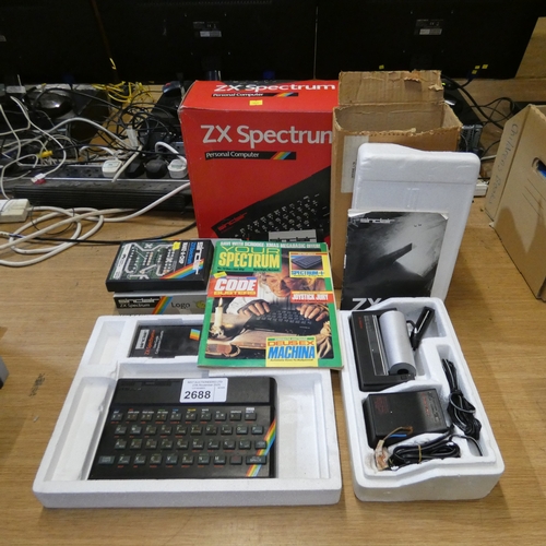 A ZX Spectrum by Sinclair with boxed ZX printer, Logo, make a chip ...