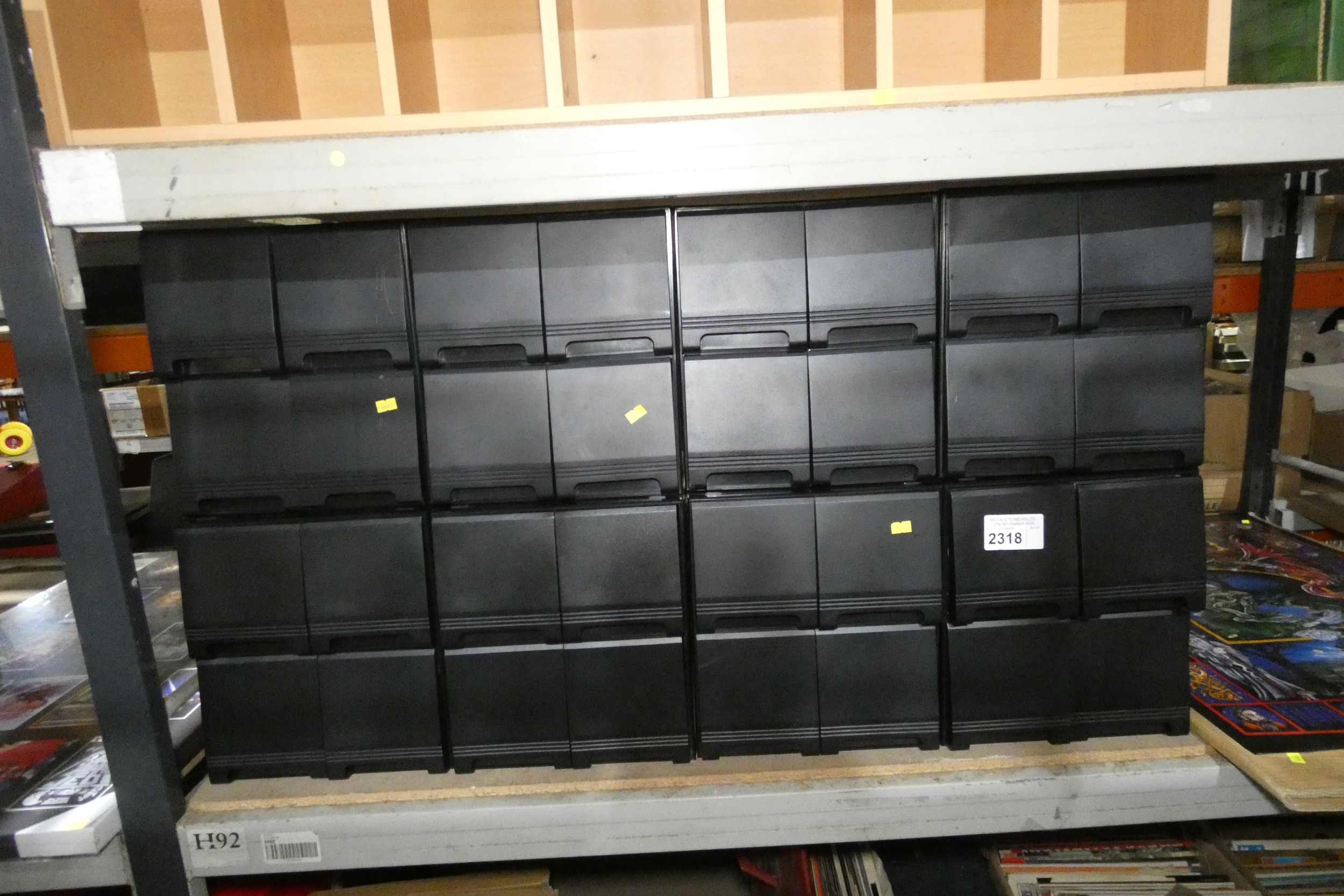 A large quantity of mostly jazz CDs contained in 8 x black plastic CD ...