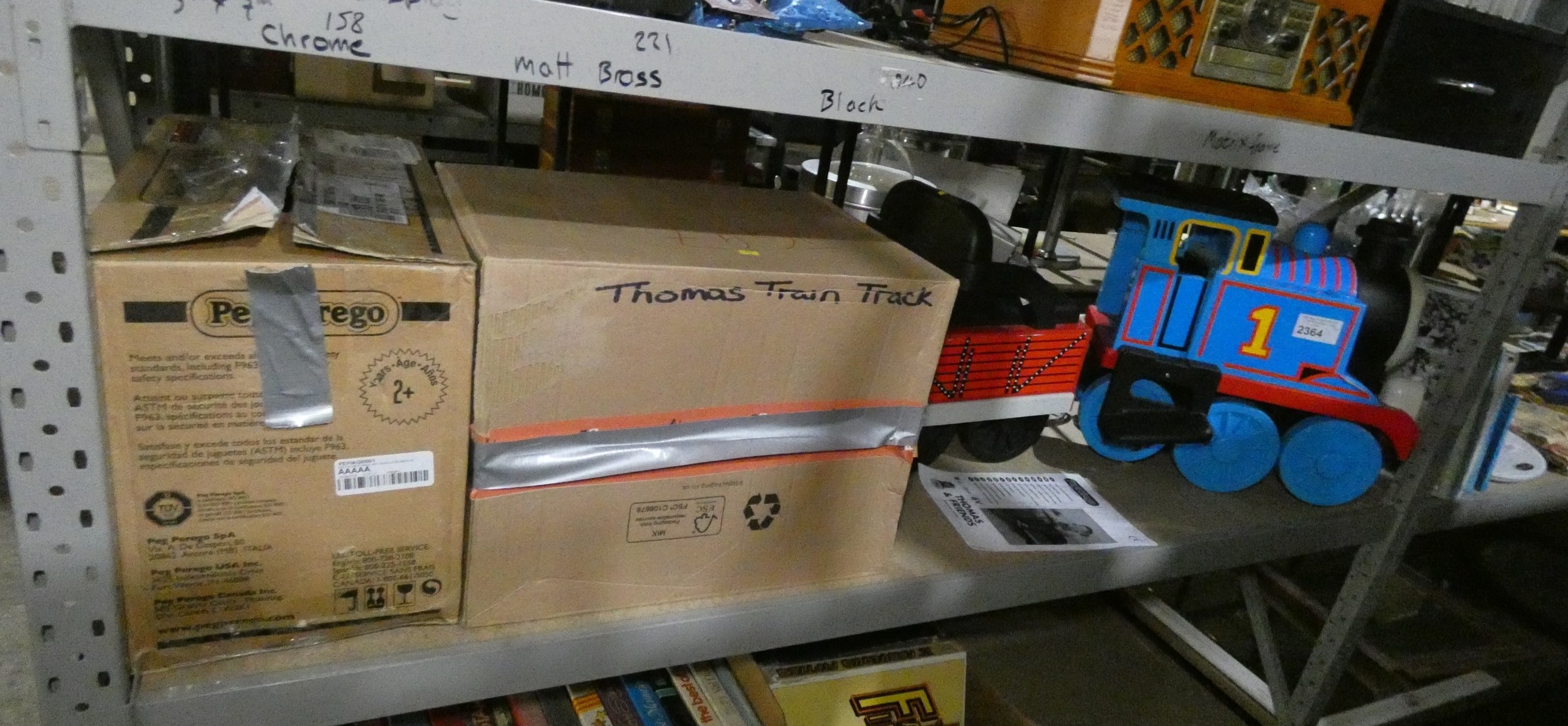 A Peg-Perego child's battery operated ride on Thomas the Tank Engine ...