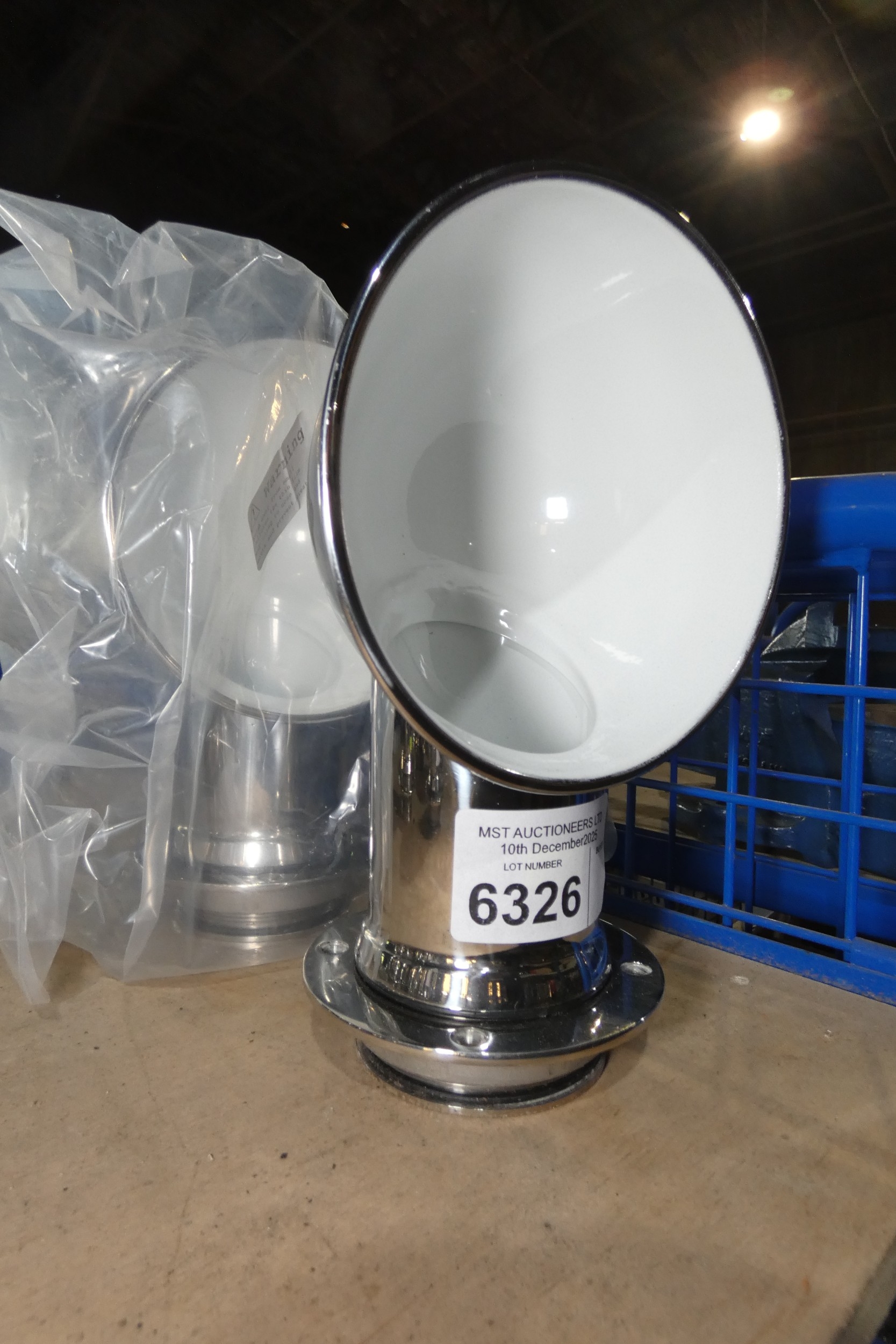 2 x marine metal round cowl vents with white painted interiors diameter ...