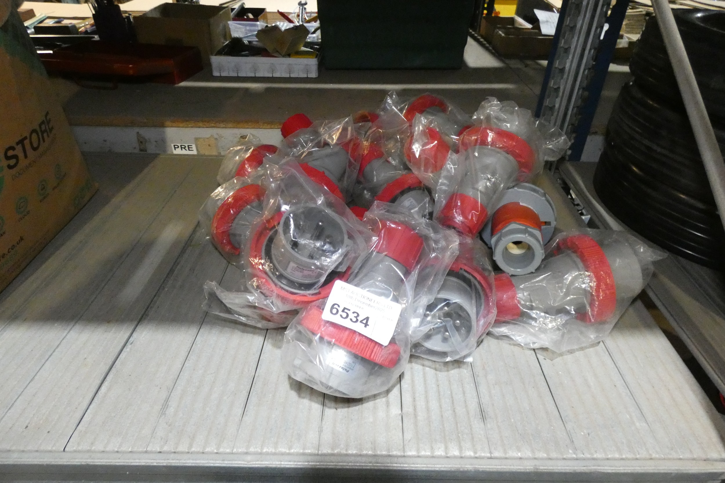 A quantity of Ceeform type electric plugs - 3ph