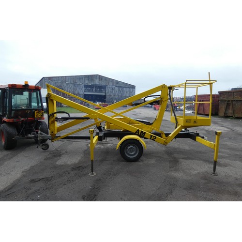 A tow behind access platform by Access Machines Ltd model AM12 Power ...