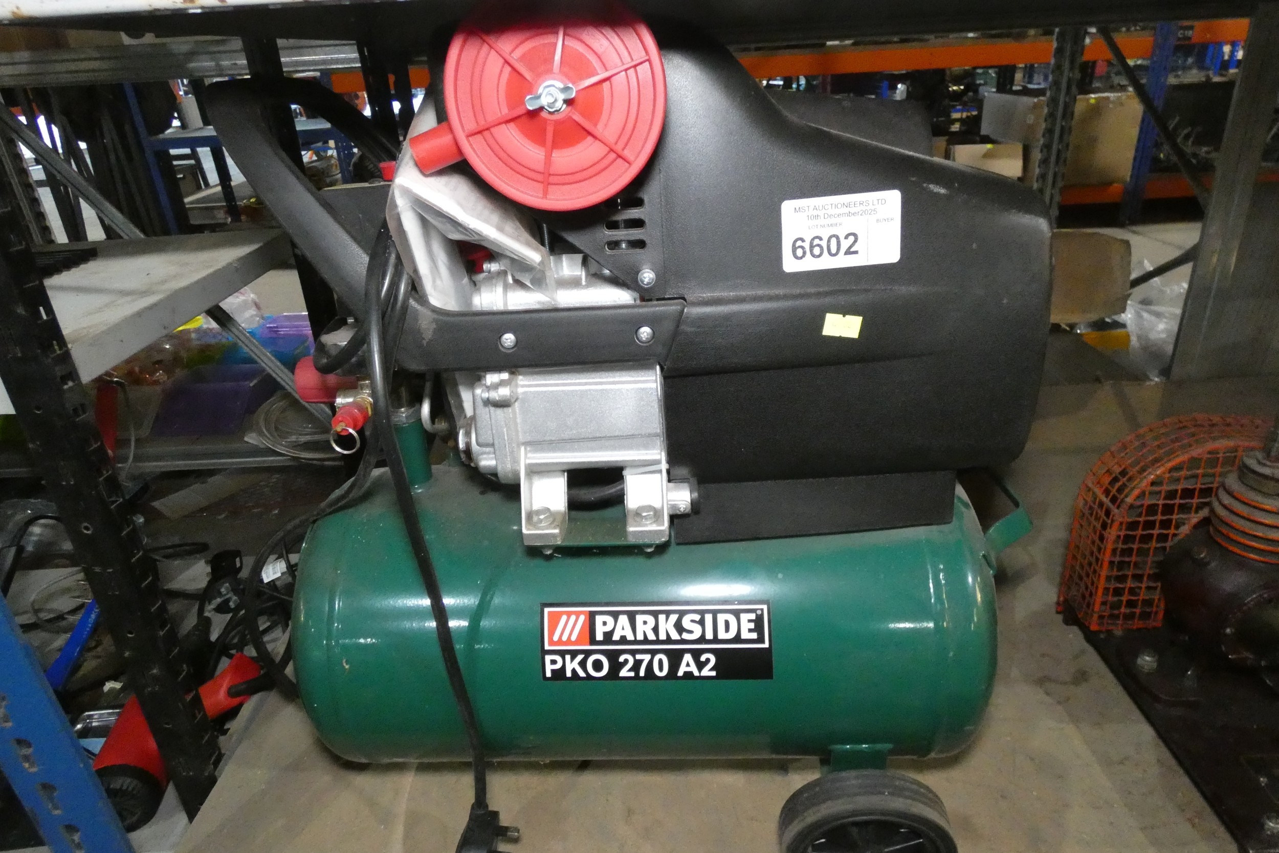 1 x Parkside PKO 270 A2 compressor 240v Working When Tested