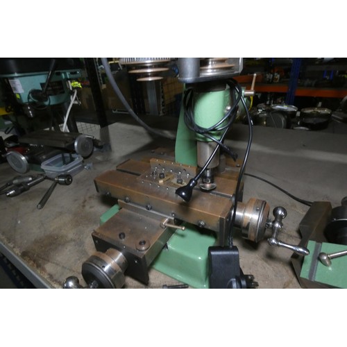 1 x bench top mini milling machine 240v table size approx 24 x 10cm ...